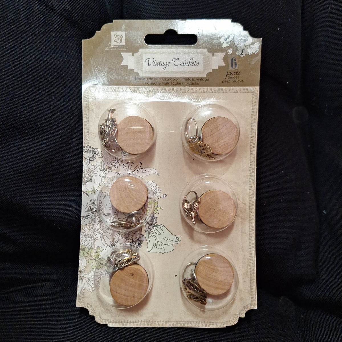 PRIMA VINTAGE TRINKETS 6 PIECE 560805 – The Scrapbooker's Confetti Box